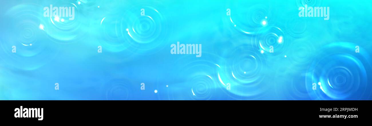 Water drop wave circle texture on surface vector. Abstract realistic 3d ...