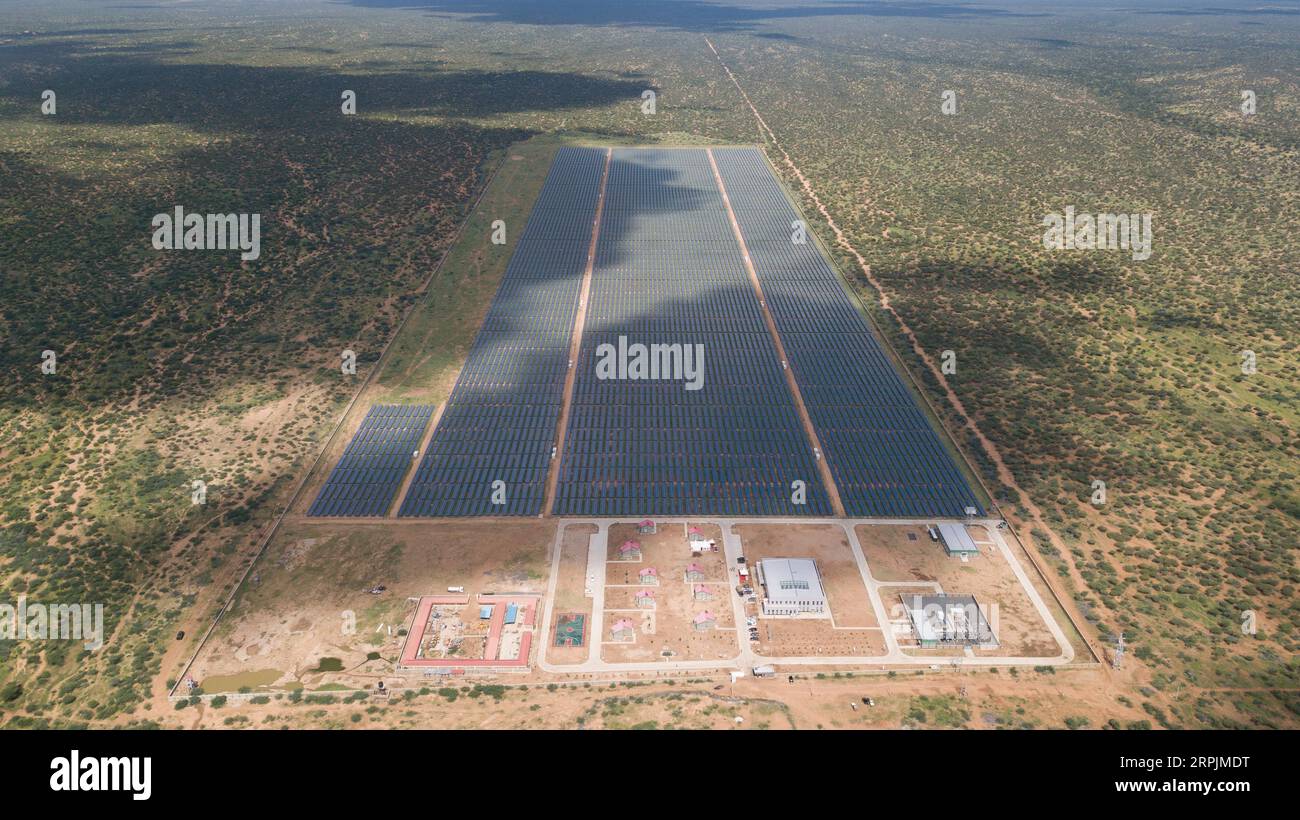 191214 -- GARISSA, Dec. 14, 2019 -- Aerial photo taken on Dec. 13, 2019 ...
