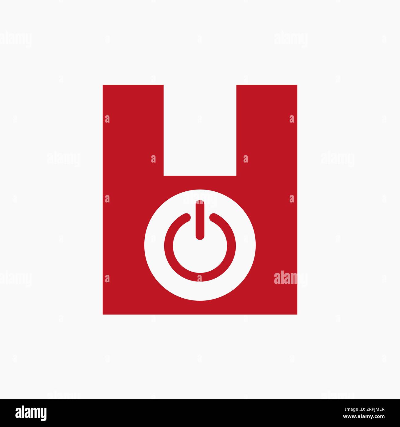 Letter H Power Logo Bolt Sign For Electronic Symbol Stock Vector Image ...