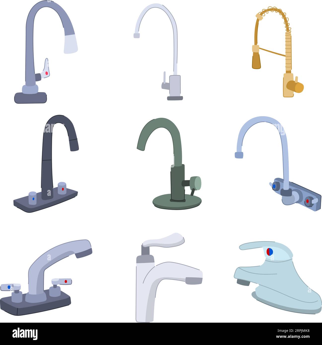 faucet set cartoon vector illustration Stock Vector Image & Art - Alamy