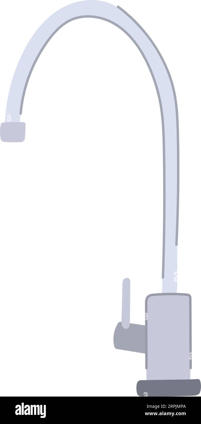 Hot water tap kitchen Stock Vector Images - Alamy