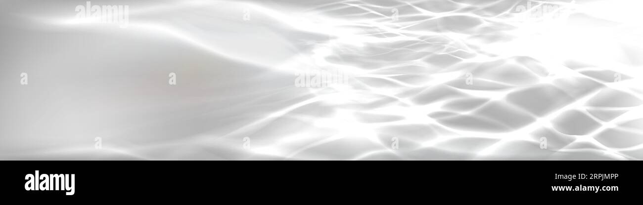 White water wave light surface overlay background. 3d clear ocean ...