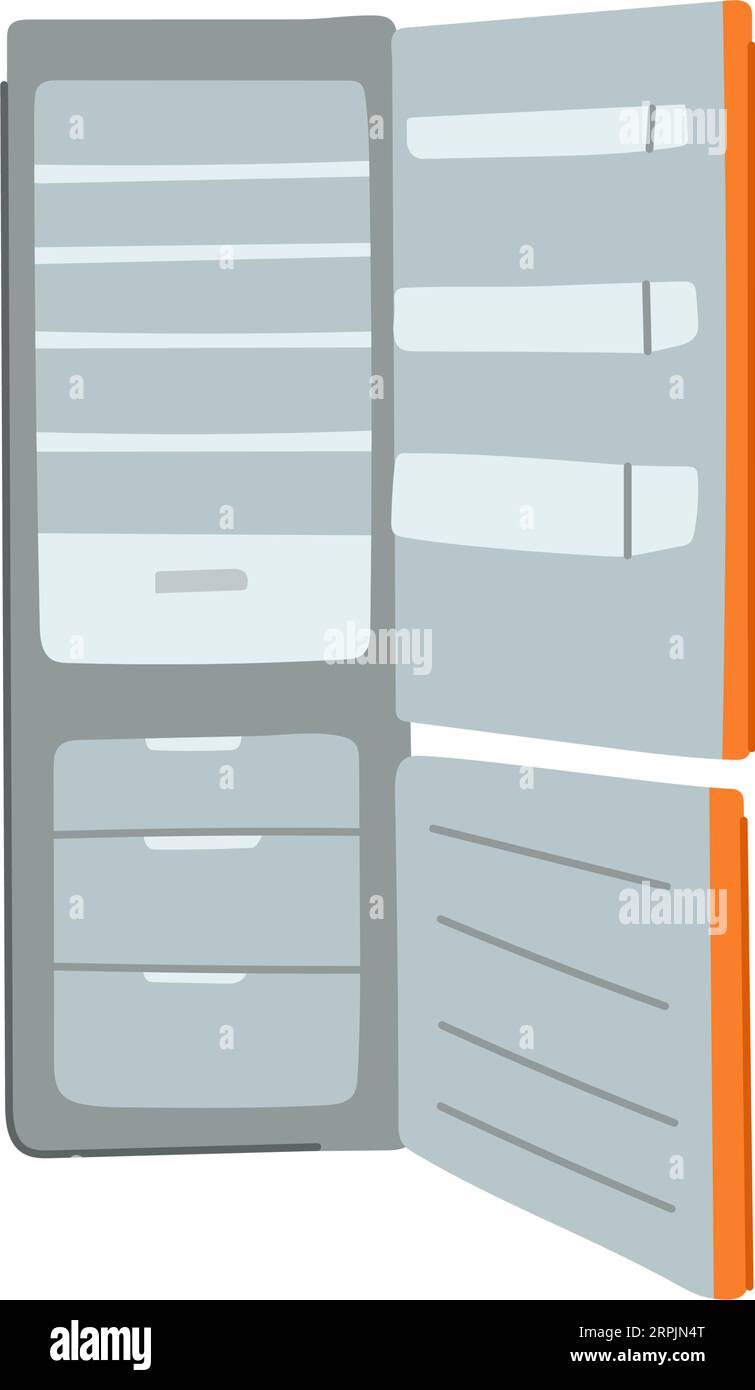 freezer fridge cartoon vector illustration Stock Vector Image & Art - Alamy
