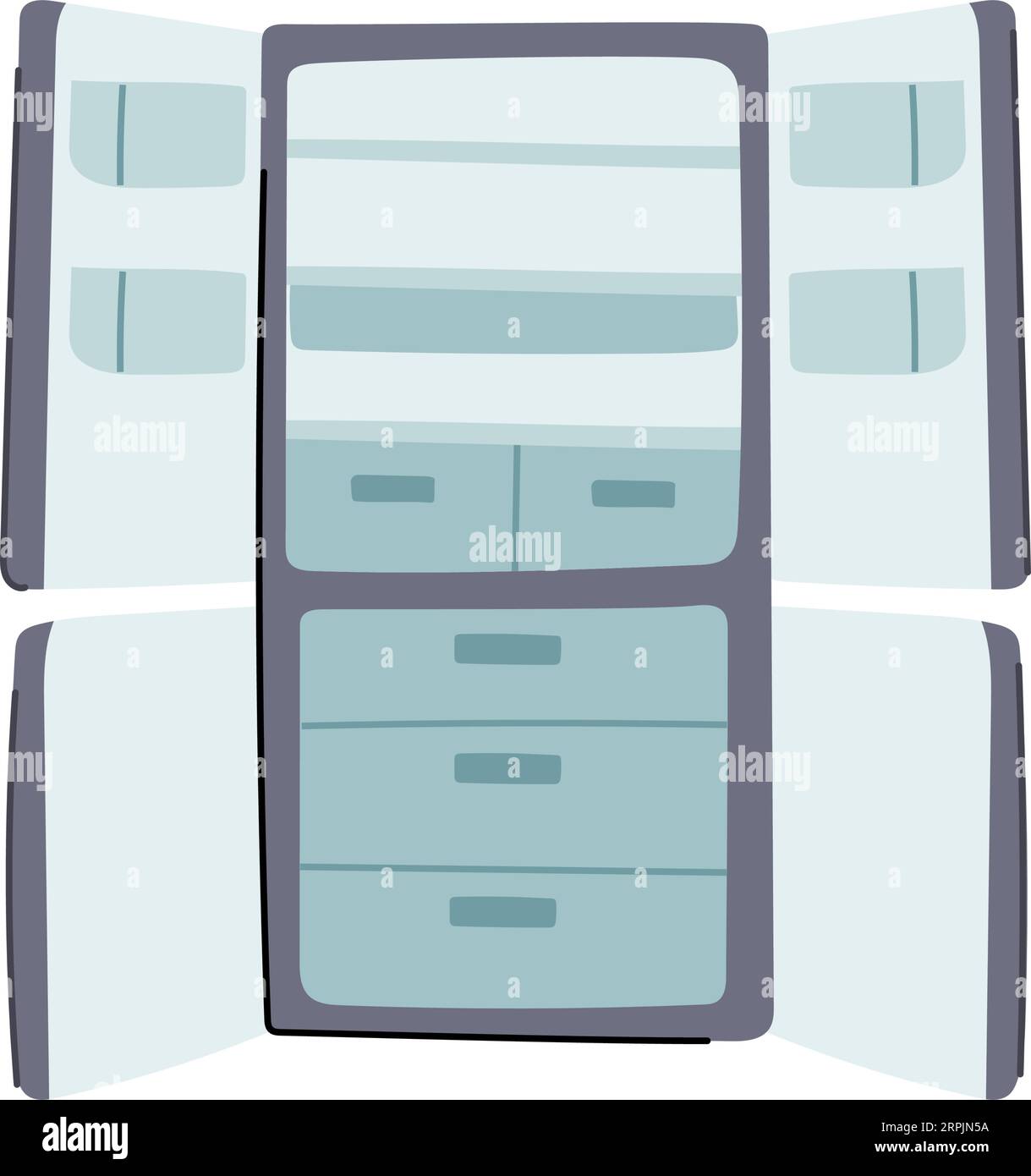 Top of fridge Stock Vector Images - Alamy