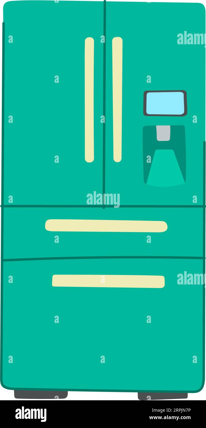 home fridge cartoon vector illustration Stock Vector Image & Art - Alamy