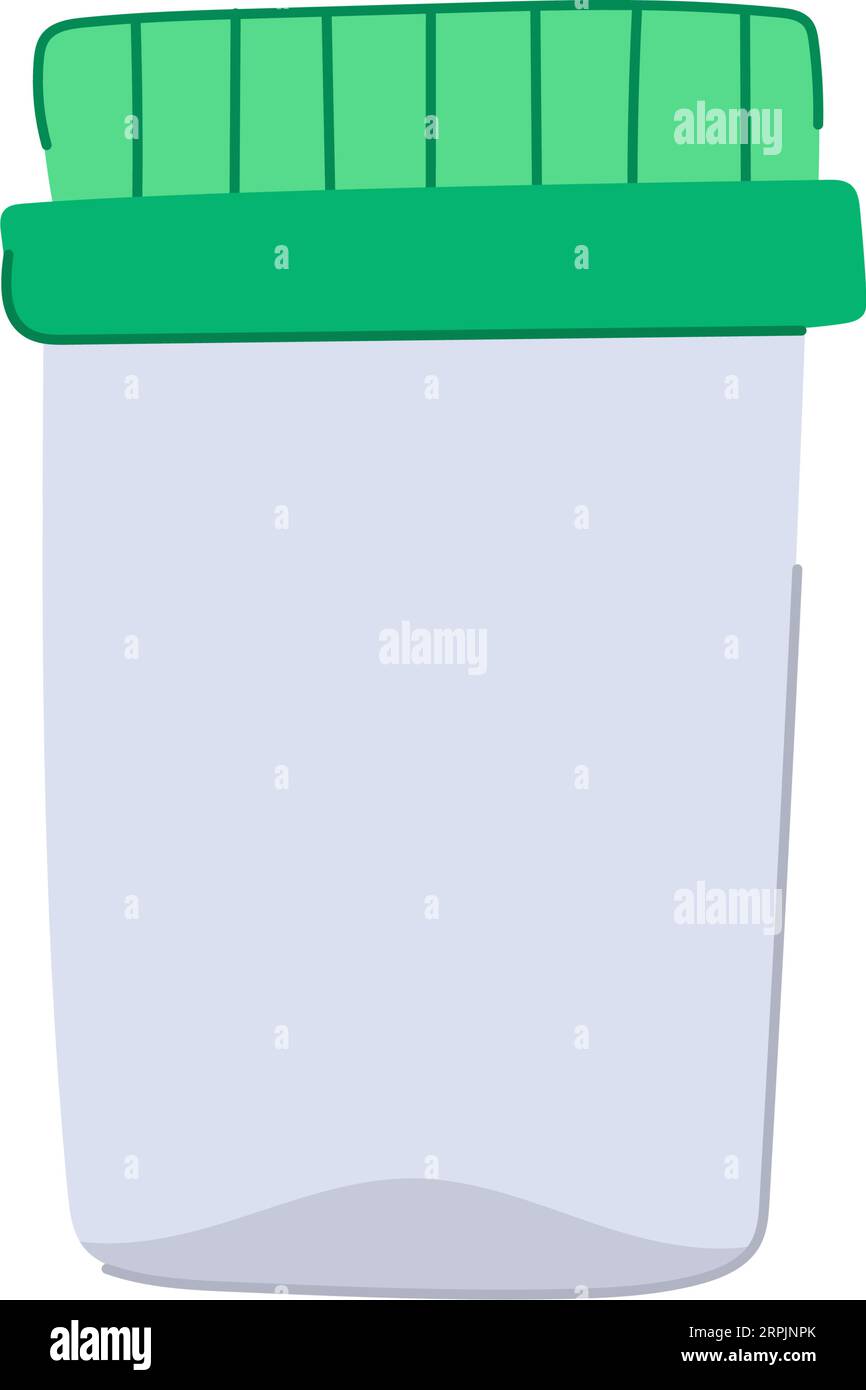 empty glass container cartoon vector illustration Stock Vector Image ...