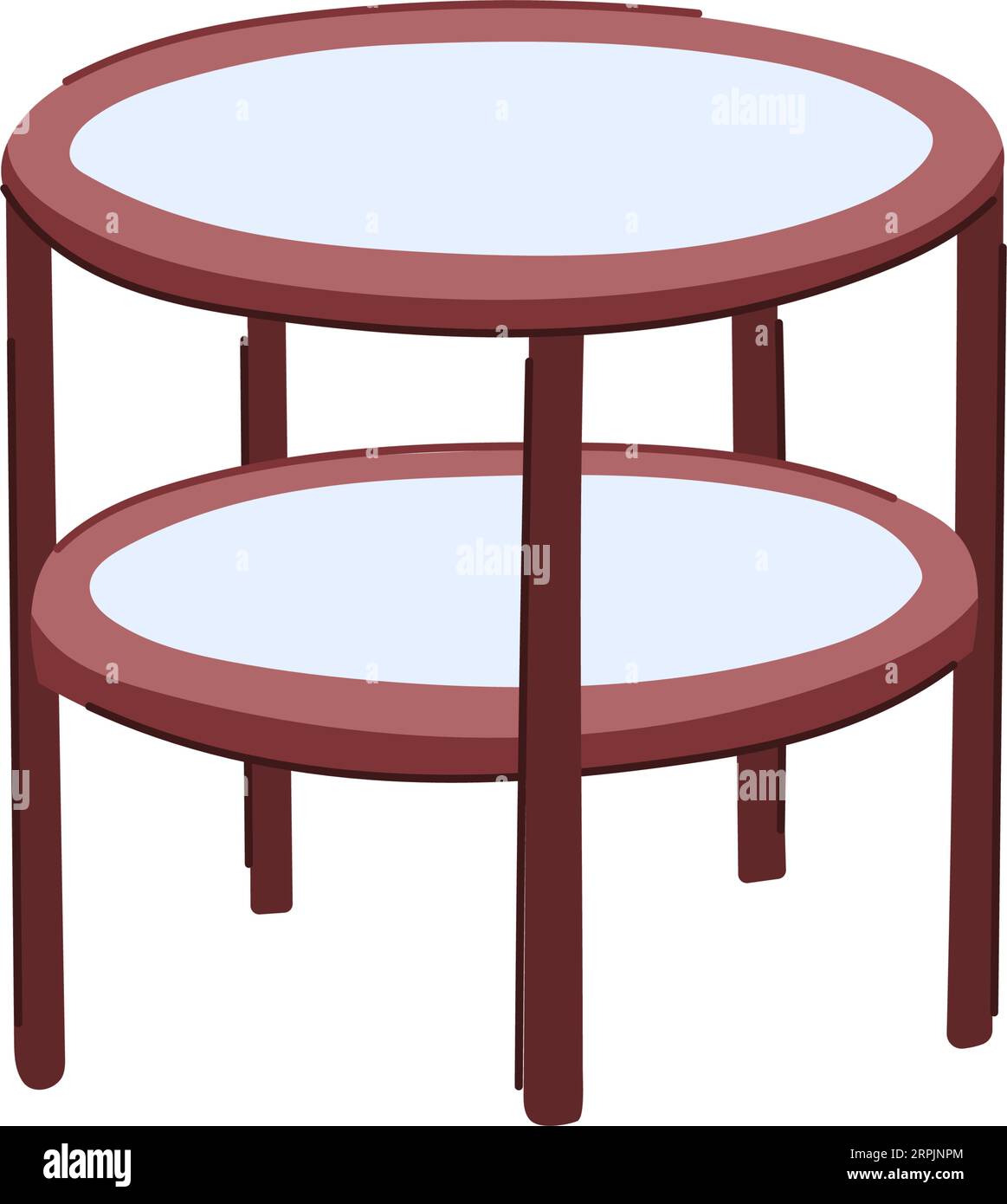wooden glass table cartoon vector illustration Stock Vector Image & Art ...