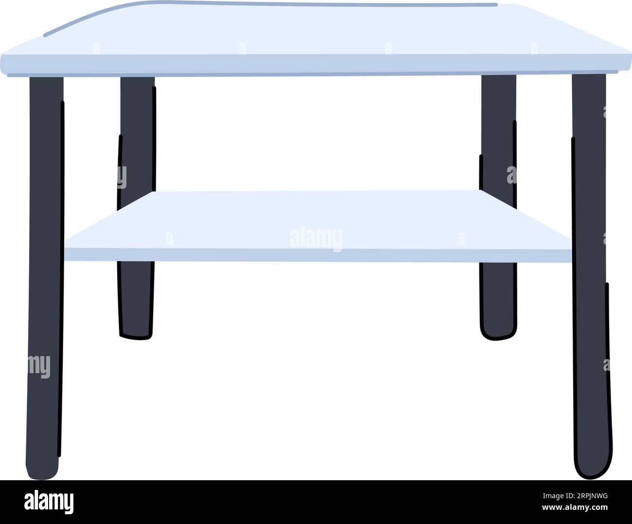 modern glass table cartoon vector illustration Stock Vector Image & Art ...