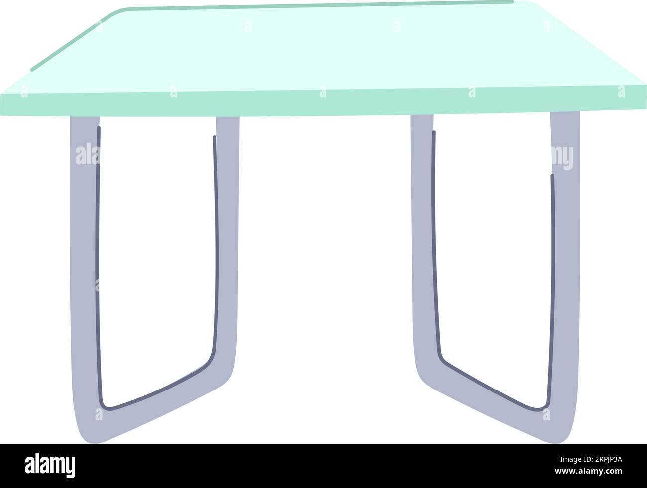 room glass table cartoon vector illustration Stock Vector Image & Art ...