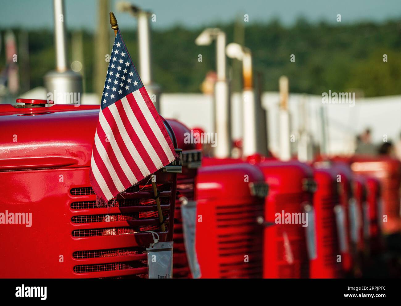 American Flag & Farm Tractors Woodstock Fair Woodstock, Connecticut ...