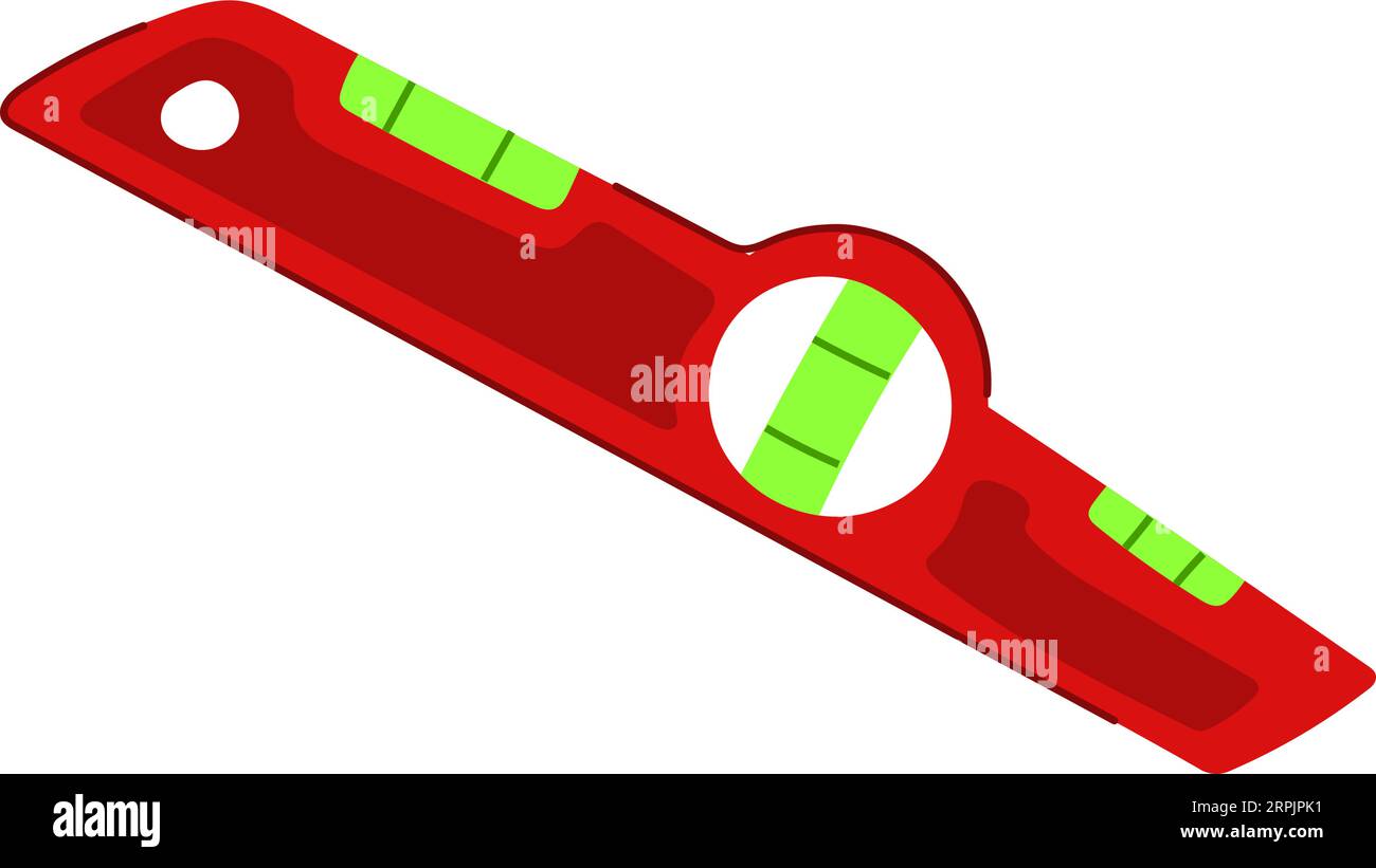 equipment level tool cartoon vector illustration Stock Vector Image ...