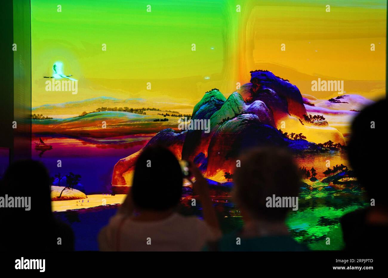 191217 -- MACAO, Dec. 17, 2019 -- People visit an exhibition using ...