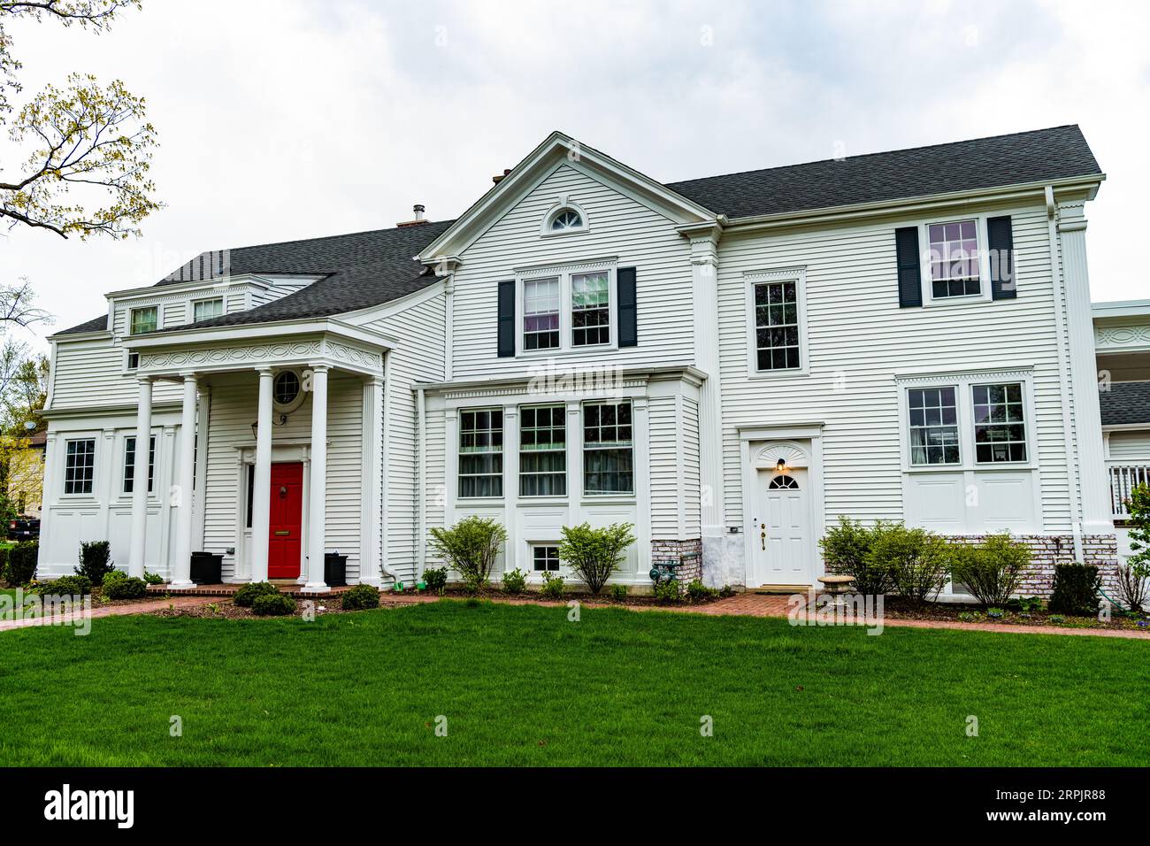 suburban house property. real estate. architectural house in suburban ...