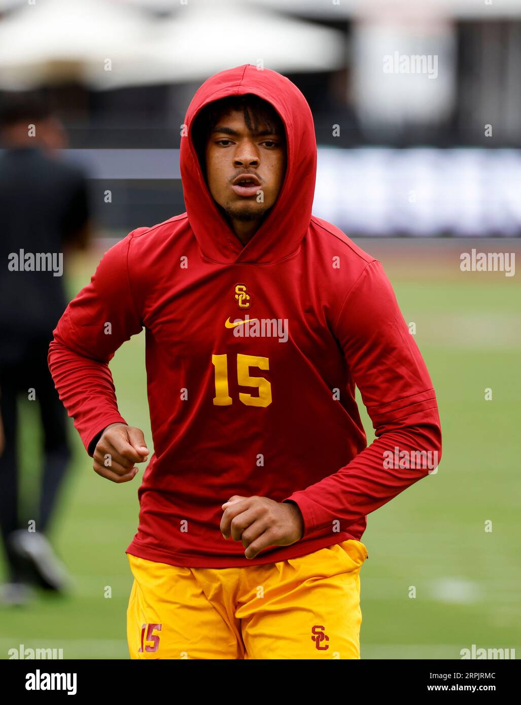 September 02, 2023 USC Trojans wide receiver Dorian Singer #15 in ...