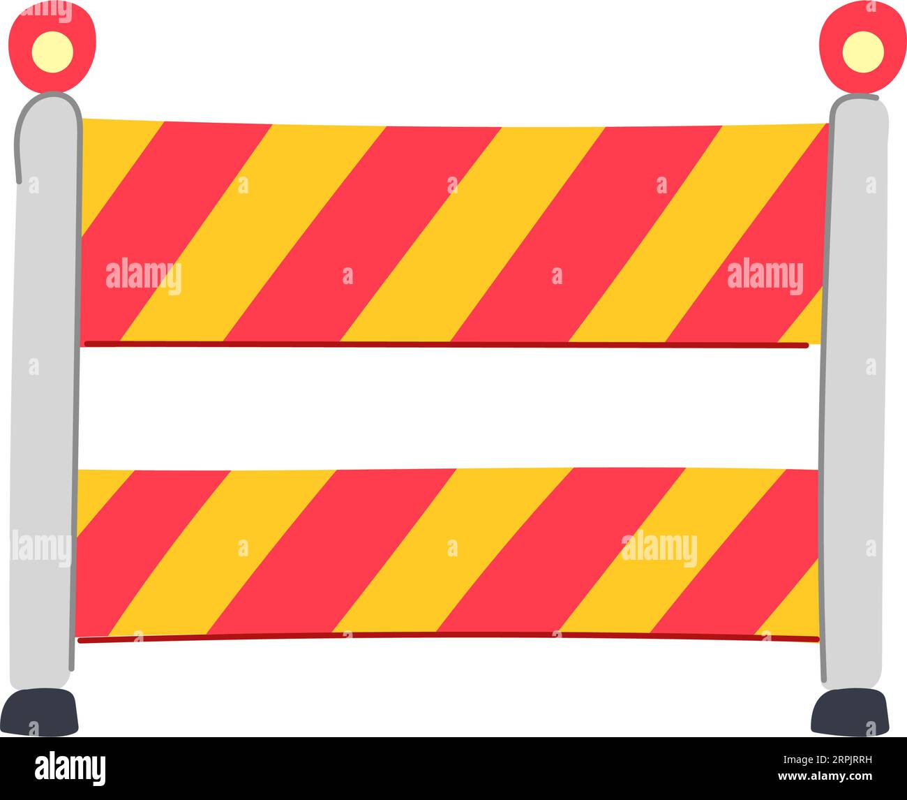 fence road barrier cartoon vector illustration Stock Vector Image & Art ...