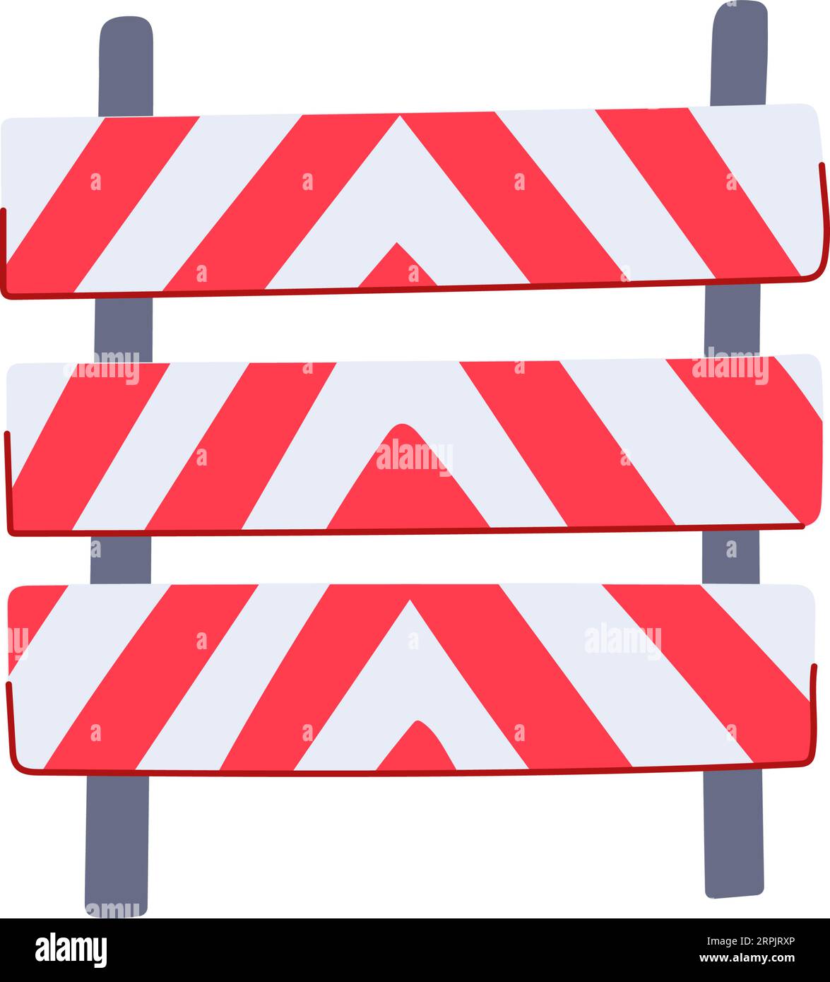 sign road barrier cartoon vector illustration Stock Vector Image & Art ...