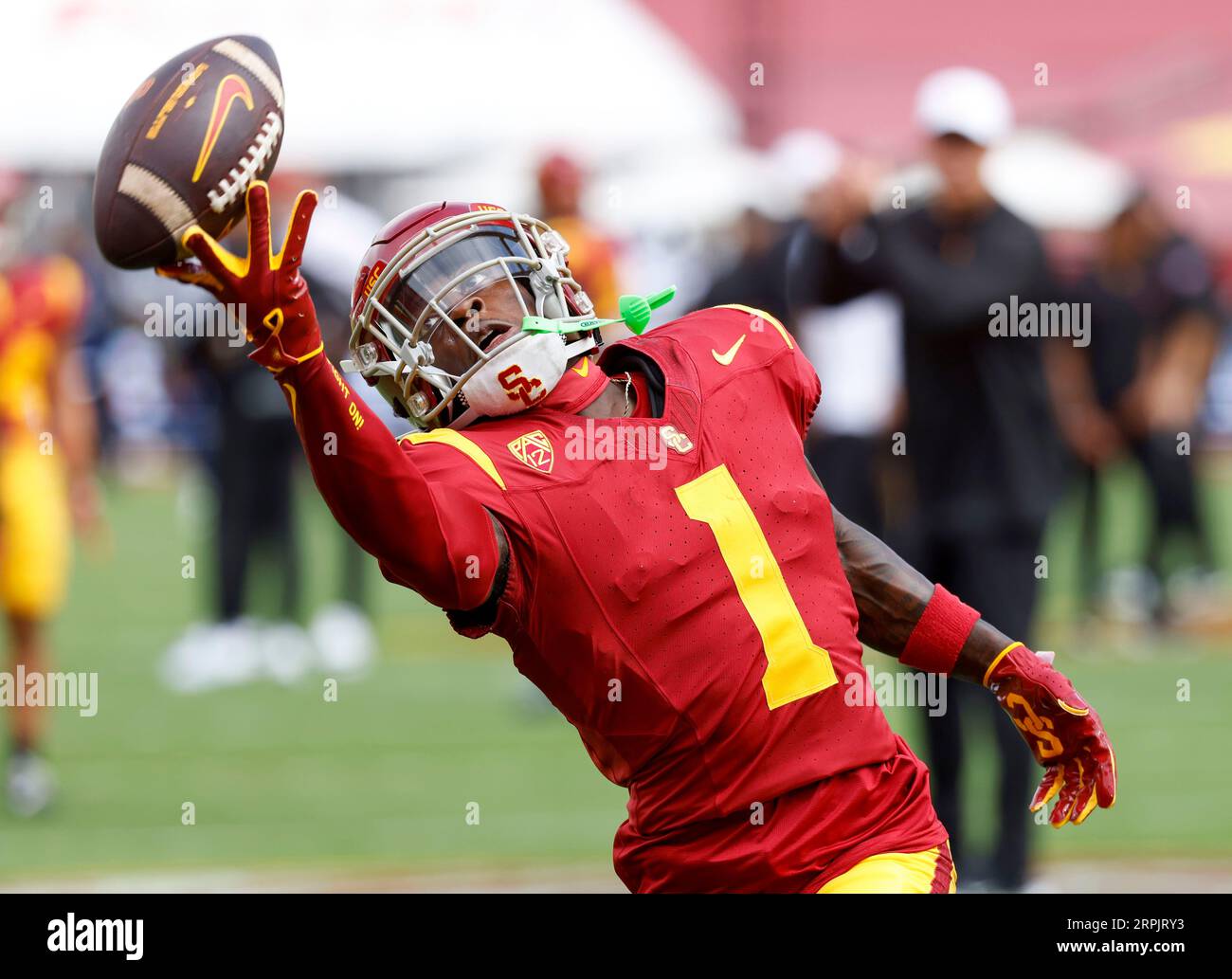 September 02, 2023 USC Trojans wide receiver Zachariah Branch #1 in ...