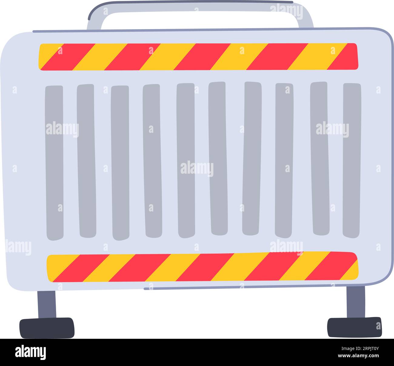 block road barrier cartoon vector illustration Stock Vector Image & Art ...