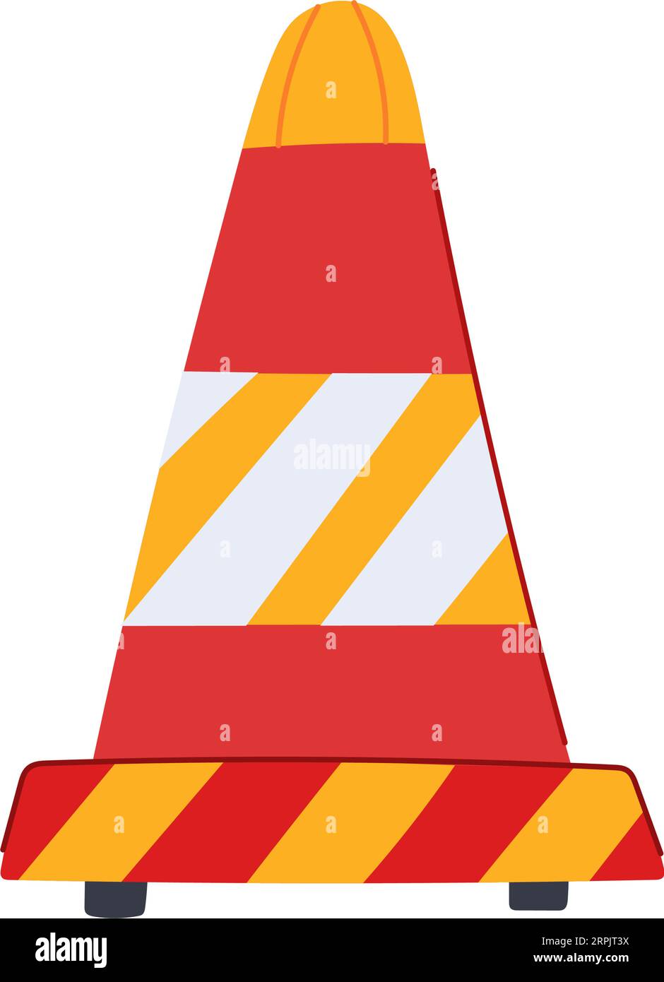 stop road barrier cartoon vector illustration Stock Vector Image & Art ...