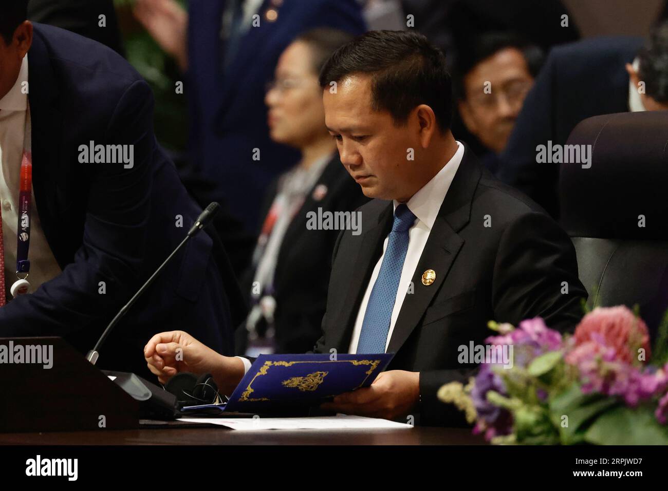 Cambodia's Prime Minister Hun Manet attends the plenary session at the ...