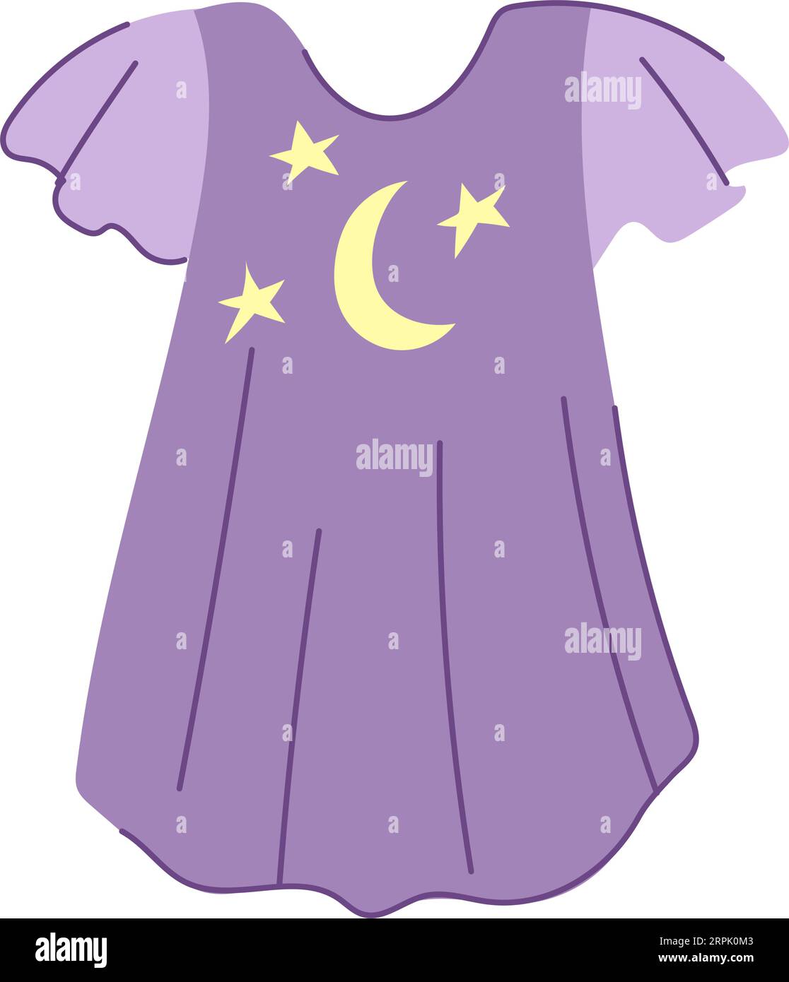 beautiful sleepshirt girl cartoon vector illustration Stock Vector ...