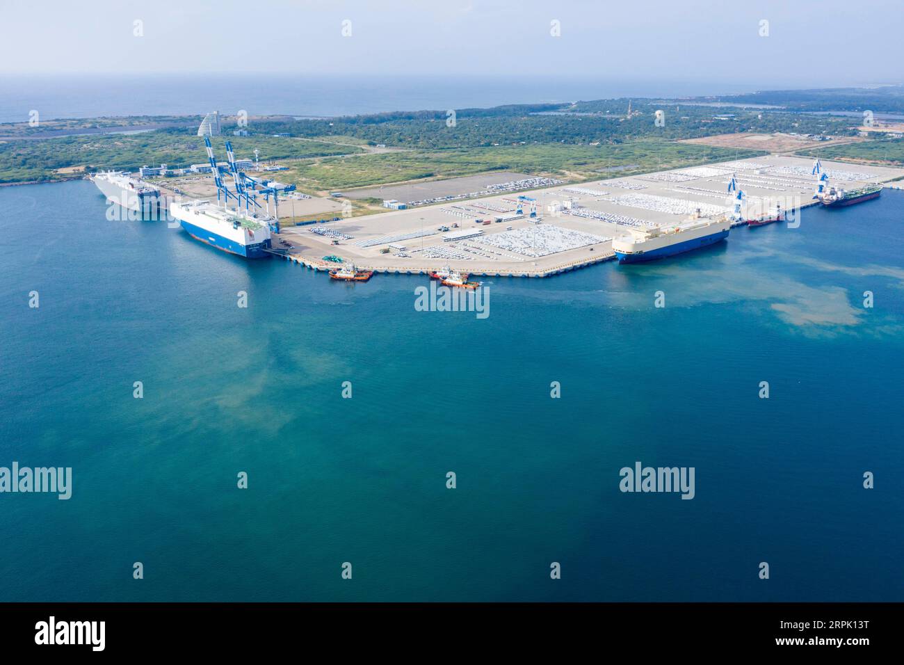 191224 -- COLOMBO, Dec. 24, 2019 -- Aerial photo taken on Dec. 14, 2019 ...