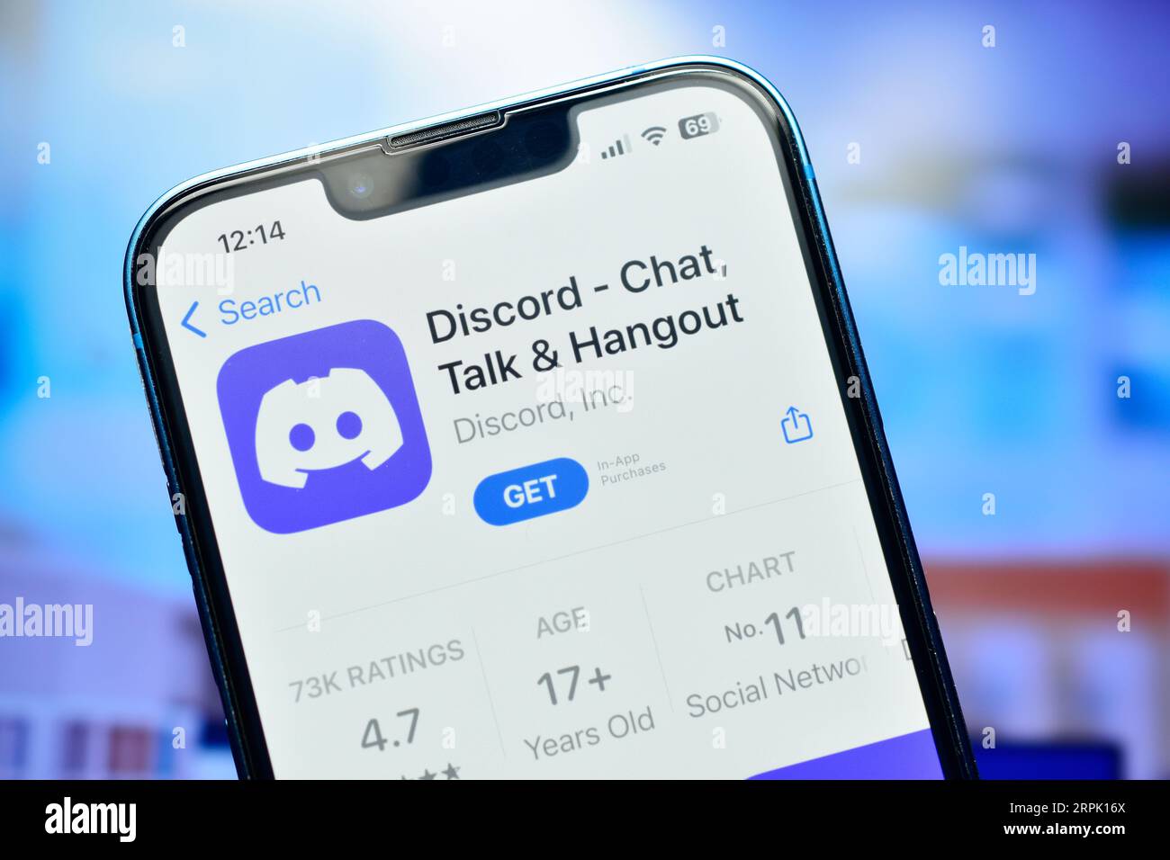 New Delhi, India 4 September 2023:- Discord app on smartphone used to ...