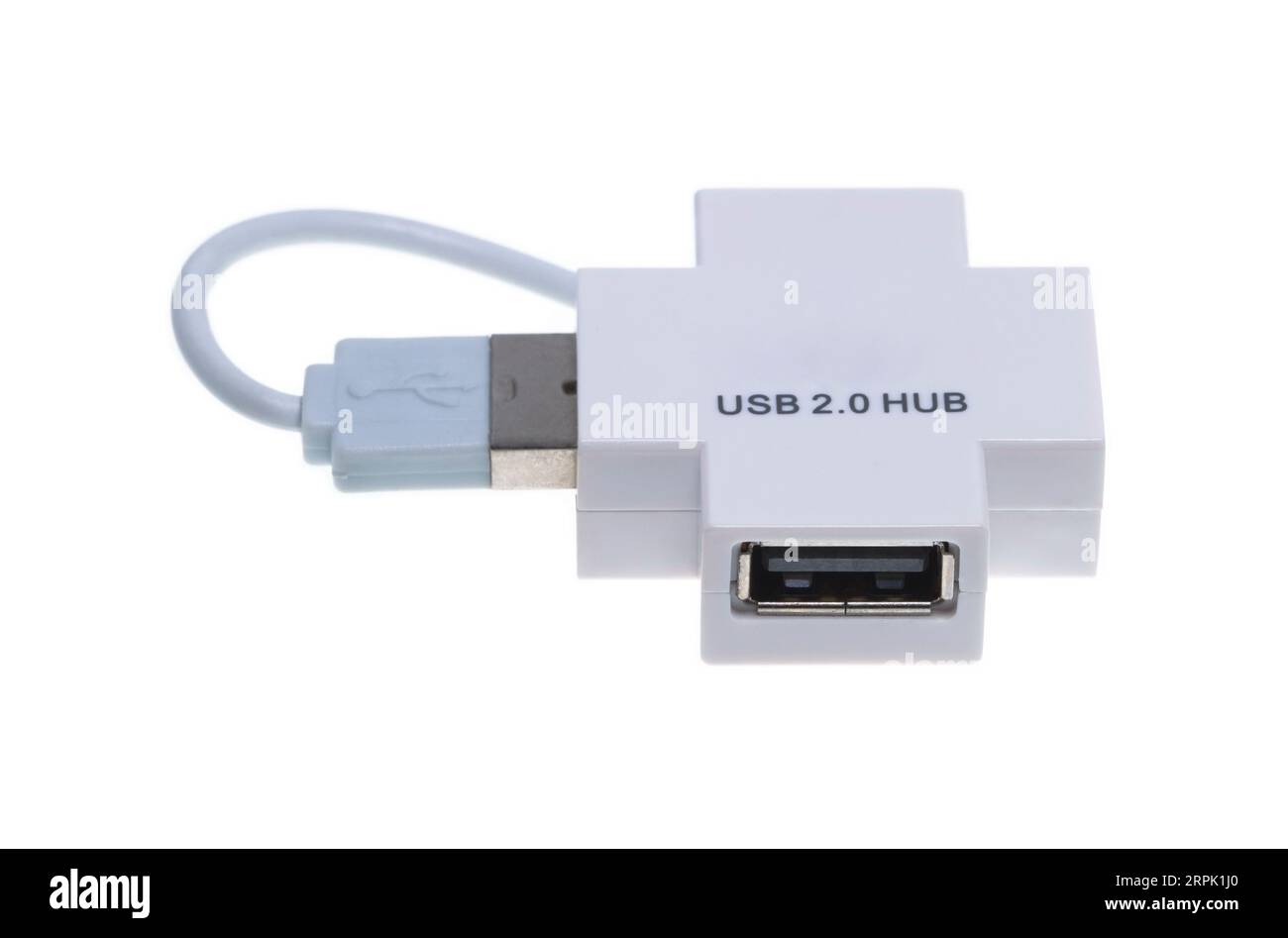 It is White USB hub isolated on white Stock Photo - Alamy