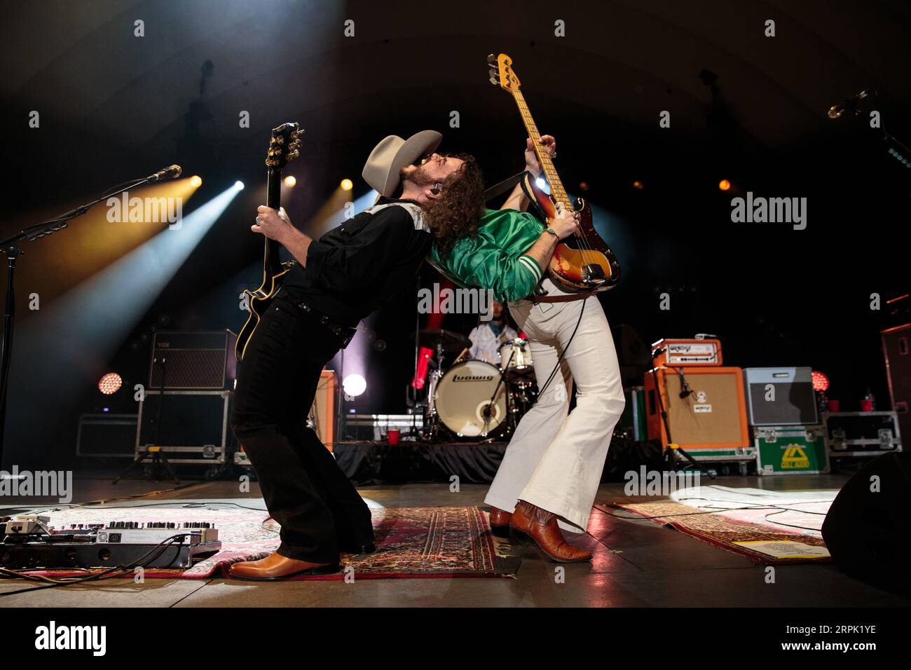 The Sheepdogs performing at the CNE Bandshell in Toronto Stock Photo ...