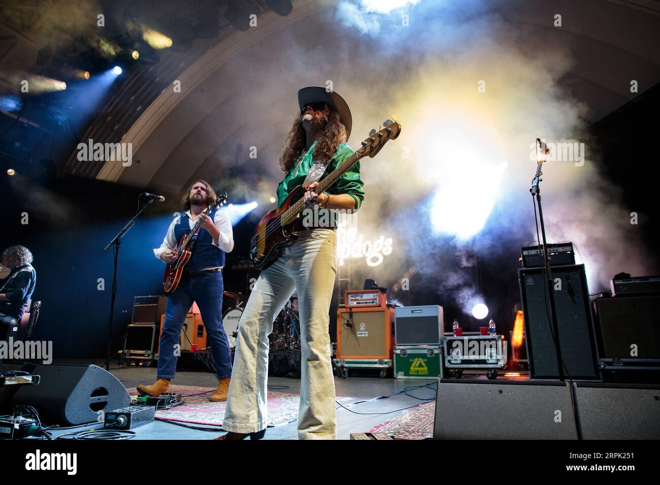 The Sheepdogs performing at the CNE Bandshell in Toronto Stock Photo ...