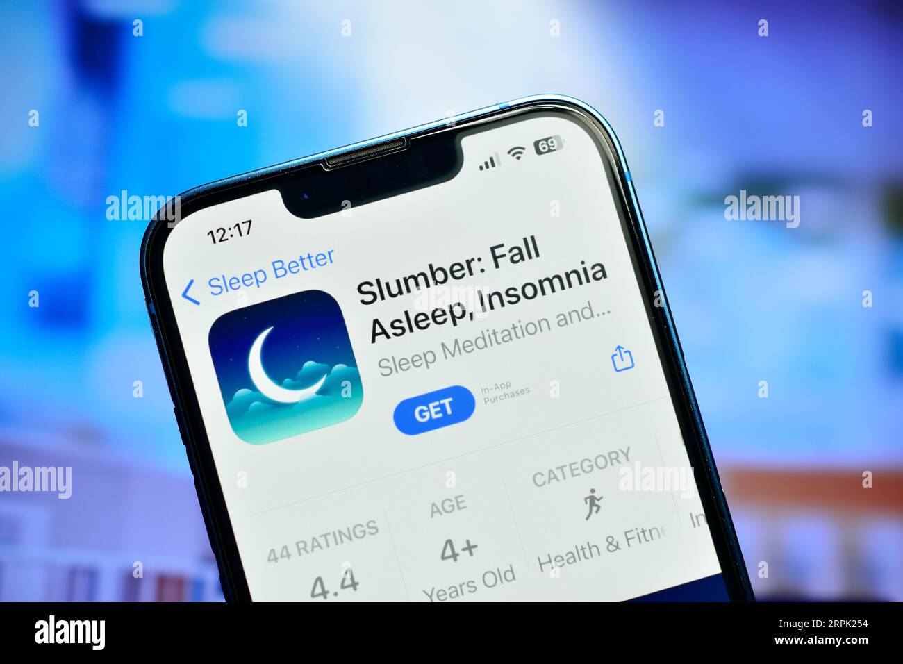New Delhi, India 4 September 2023:-Slumber app on iphone 13 used to ...