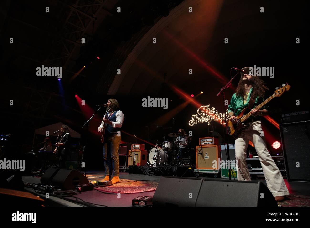 The Sheepdogs performing at the CNE Bandshell in Toronto Stock Photo ...