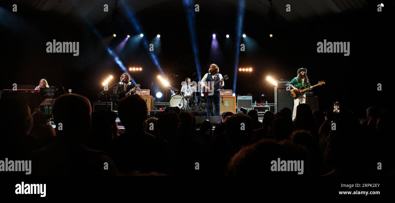 The Sheepdogs performing at the CNE Bandshell in Toronto Stock Photo ...
