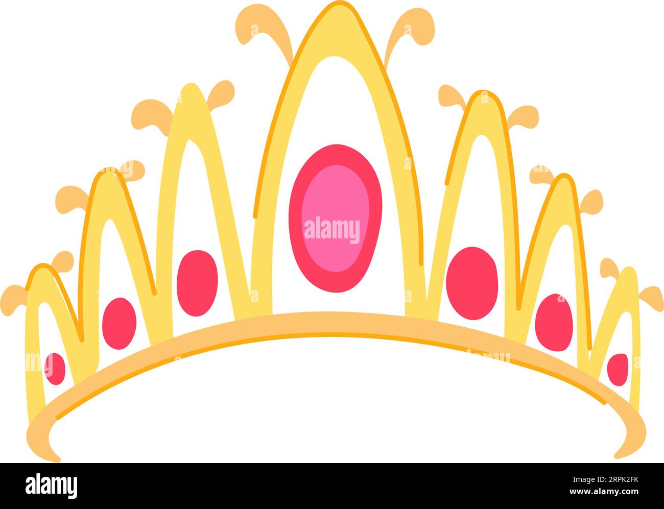 diadem tiara cartoon vector illustration Stock Vector Image & Art - Alamy
