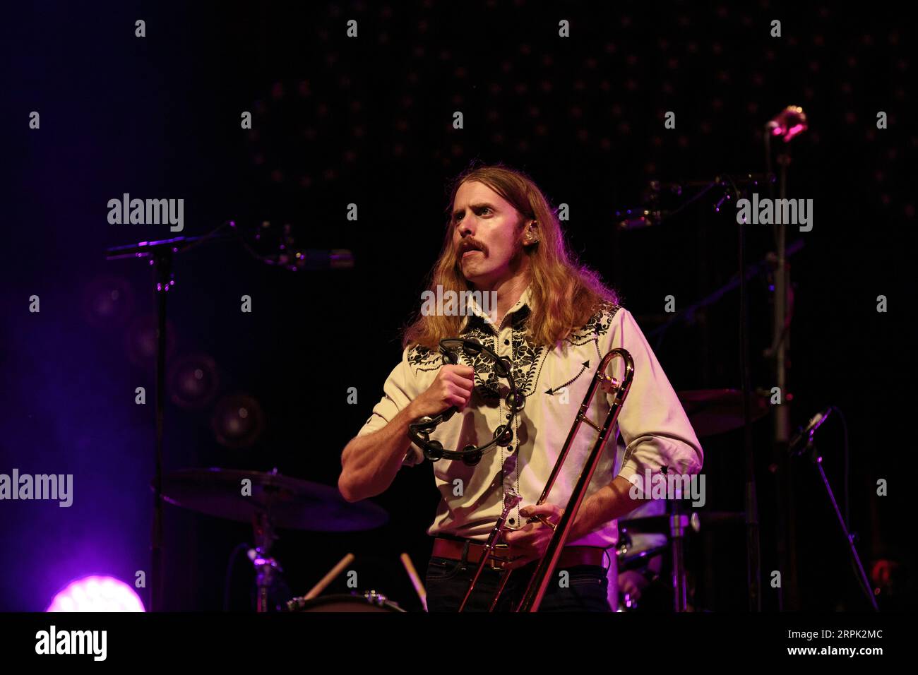 The Sheepdogs performing at the CNE Bandshell in Toronto Stock Photo ...