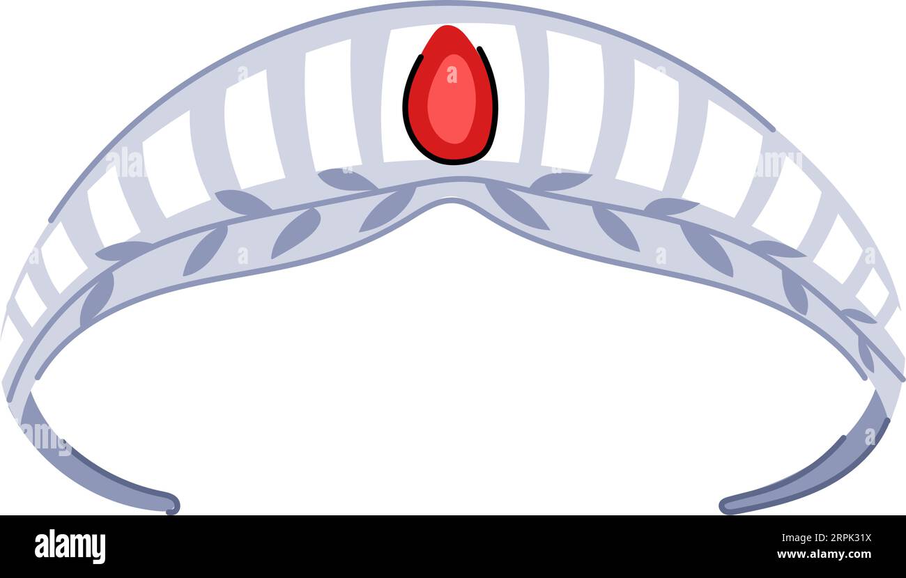 girl tiara cartoon vector illustration Stock Vector Image & Art - Alamy