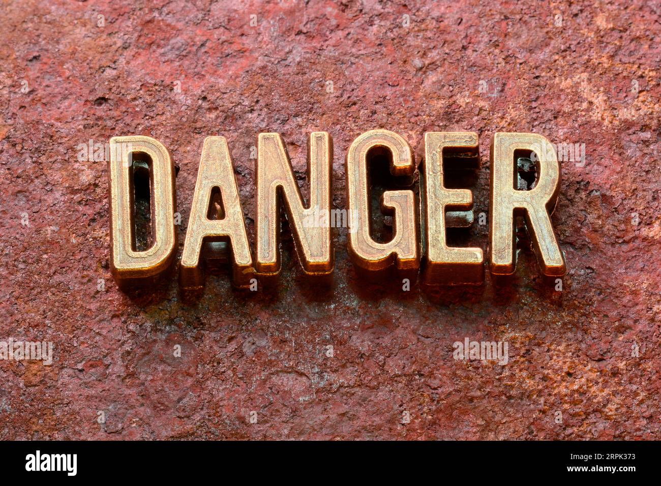 risk word made from metallic letters on red rusty surface Stock Photo ...
