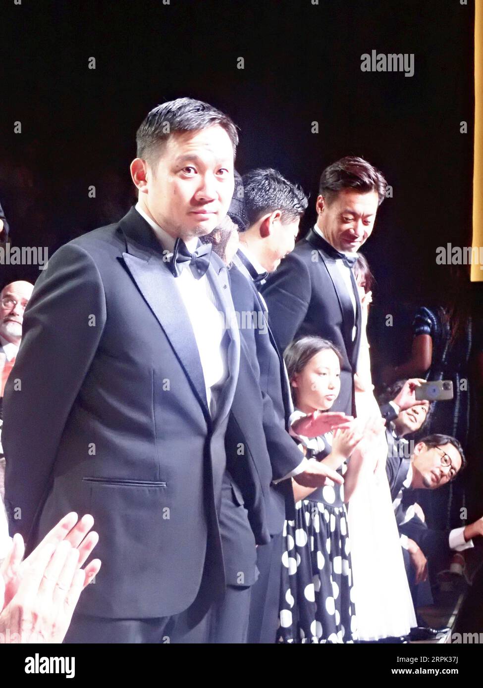 Japanese Director Ryusuke Hamaguchi And Tohers During The Premiere Of