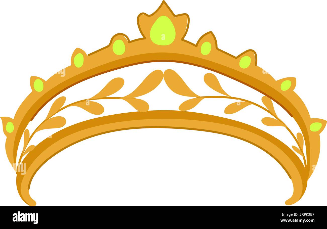 fashion tiara cartoon vector illustration Stock Vector Image & Art - Alamy
