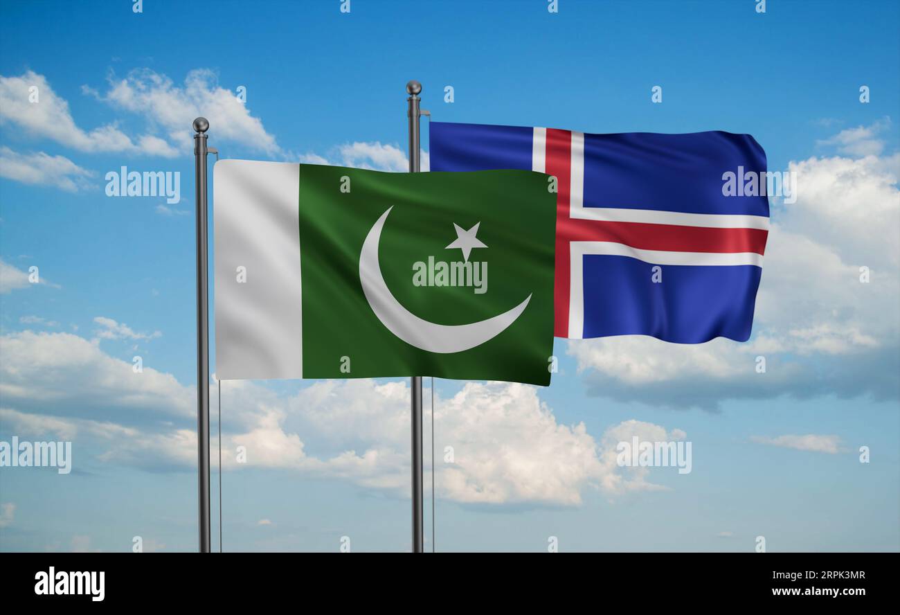Iceland pakistan flag hi-res stock photography and images - Alamy