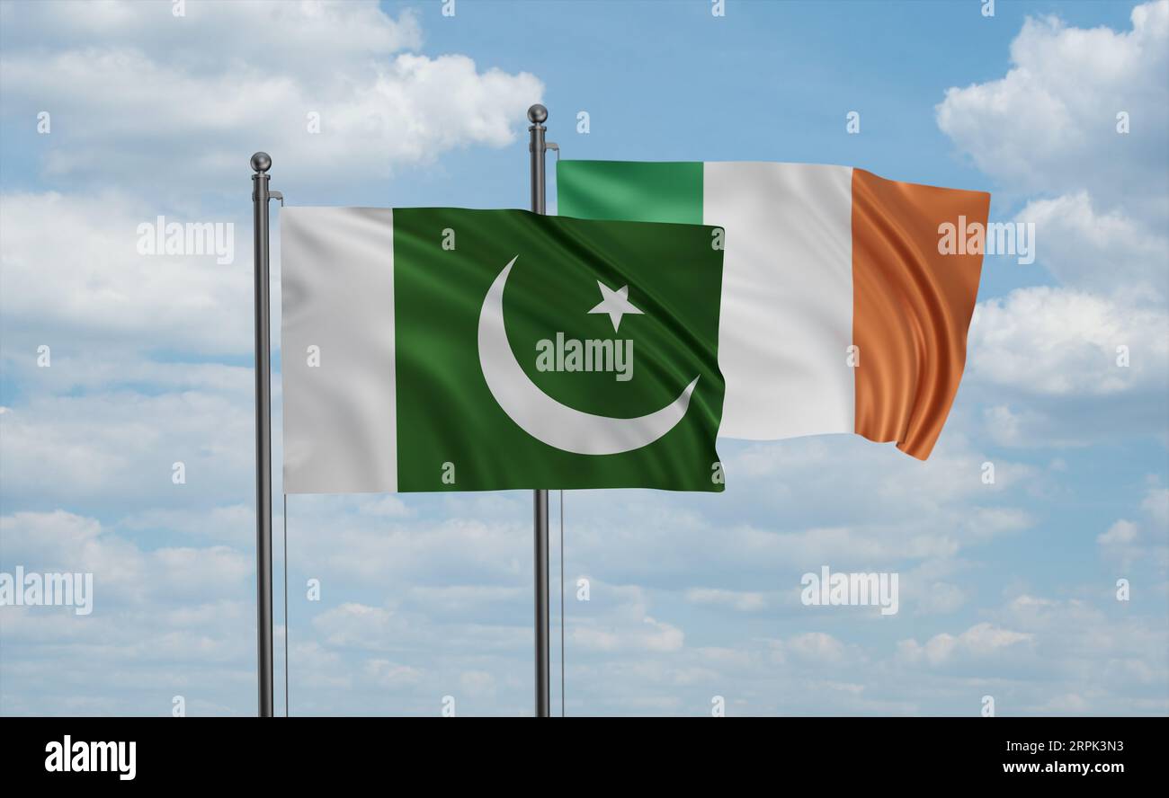 Waving flag pakistan ireland hi-res stock photography and images - Alamy