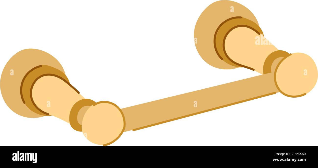 tissue toilet paper holder cartoon vector illustration Stock Vector ...