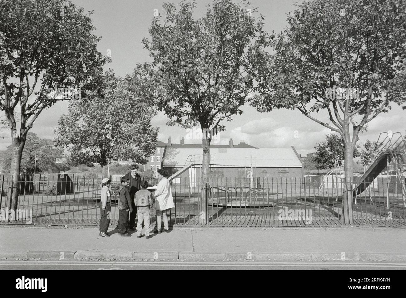 Black kids in group discussion hi-res stock photography and images - Alamy