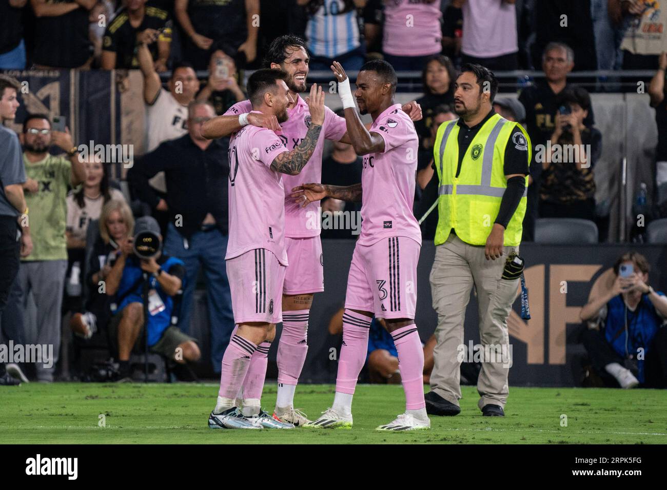Inter Miami forward Leonardo Campana (9) celebrates a goal from an ...