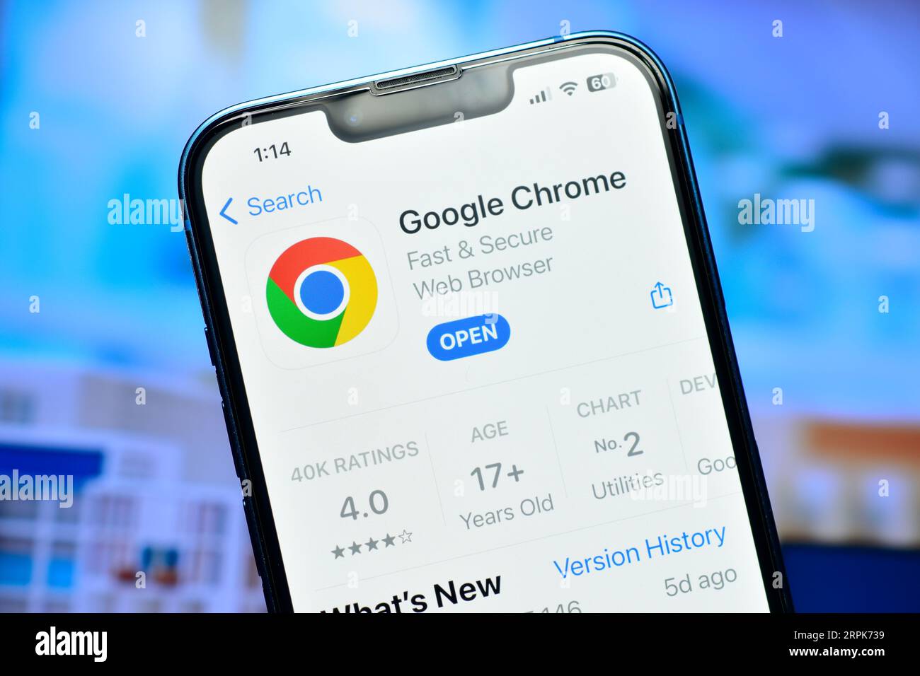 App google chrome hi-res stock photography and images - Alamy