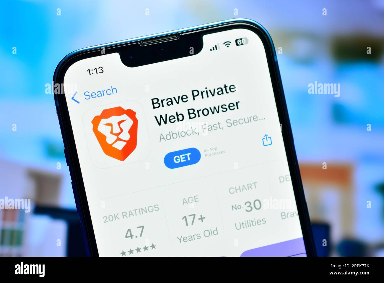Brave private web browser hi-res stock photography and images - Alamy