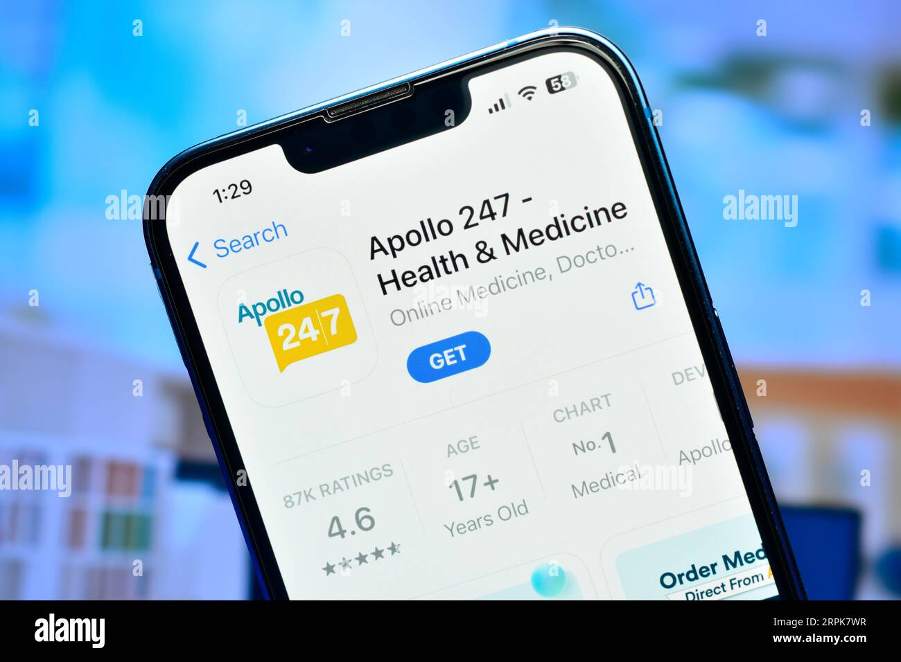 Healthcare app medicine pharmacy hi-res stock photography and images ...