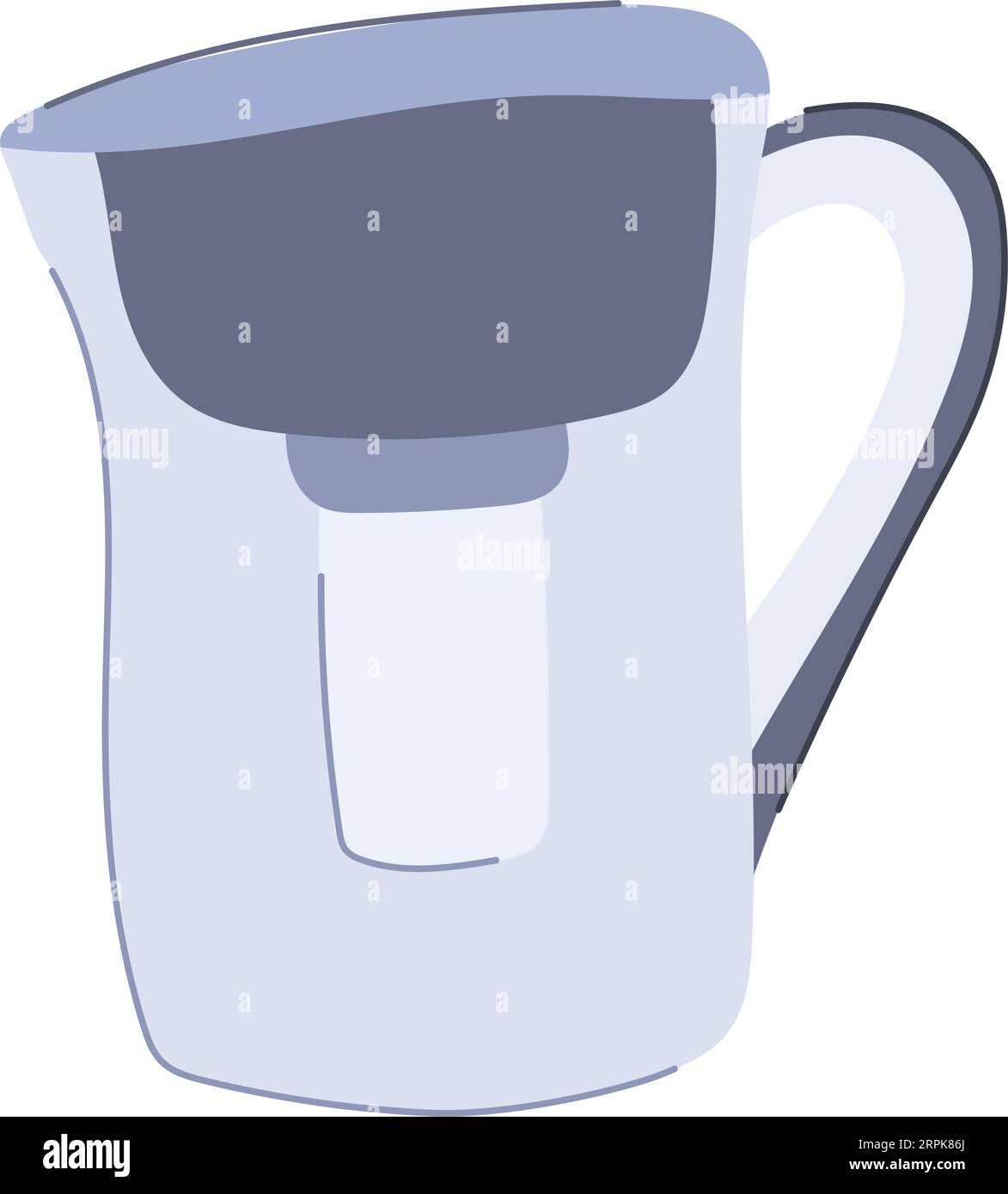 Flow blue pitcher Stock Vector Images - Alamy