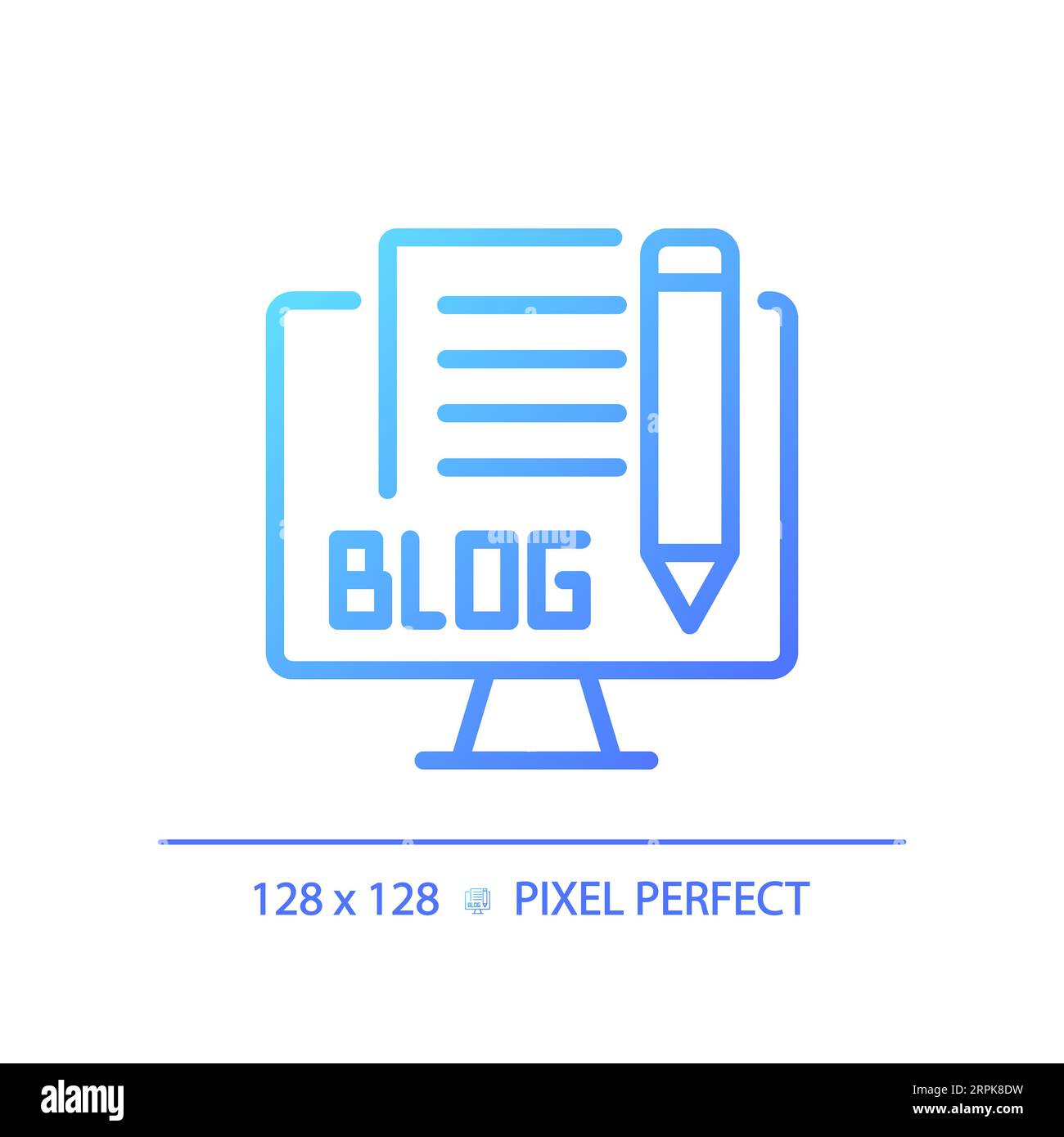 2D thin linear gradient blog icon Stock Vector Image & Art - Alamy 2D thin linear gradient blog icon Stock Vector Image & Art - Alamy