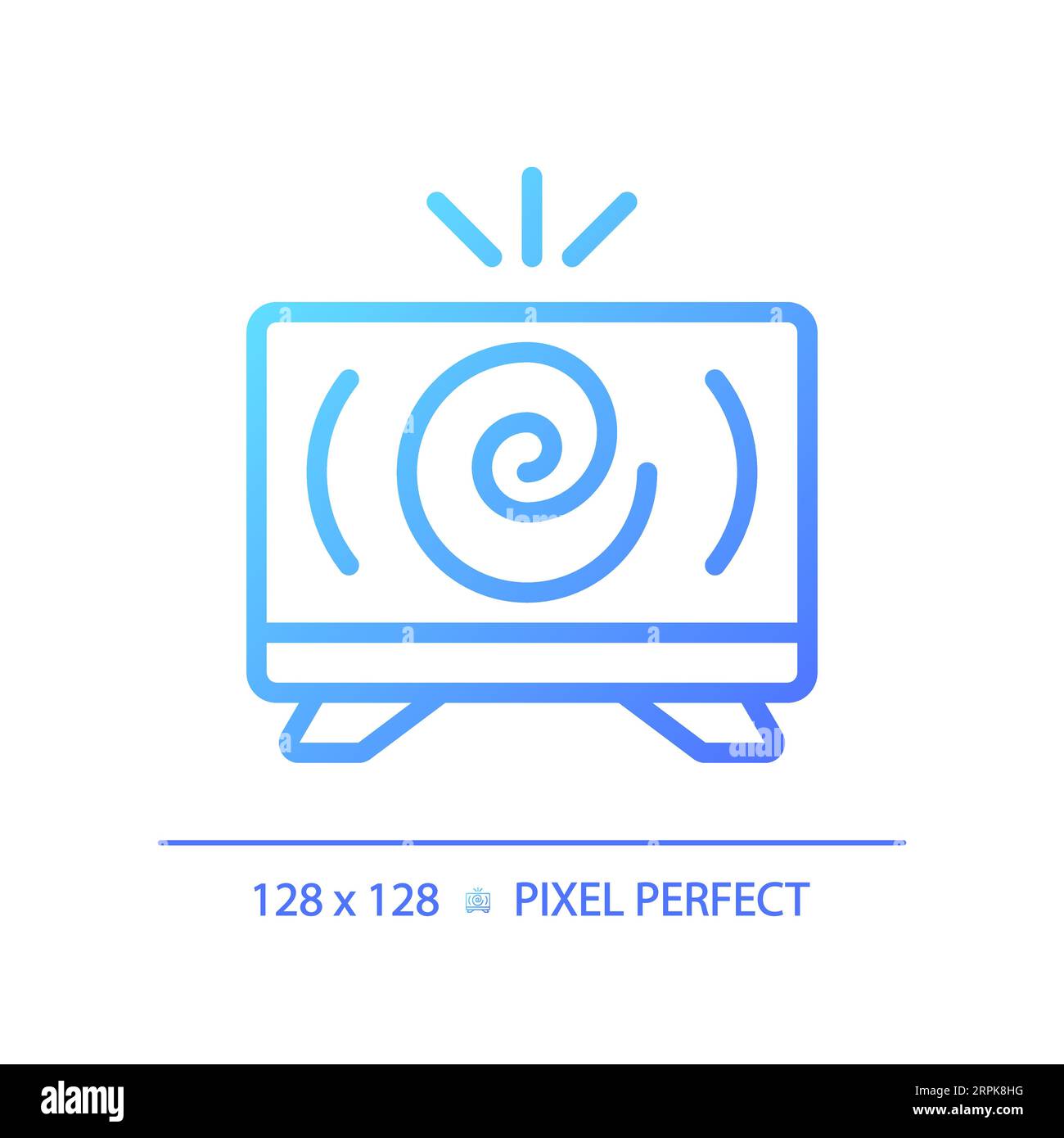 2D thin linear gradient television news icon Stock Vector Image & Art ... 2D thin linear gradient television news icon Stock Vector Image & Art ...
